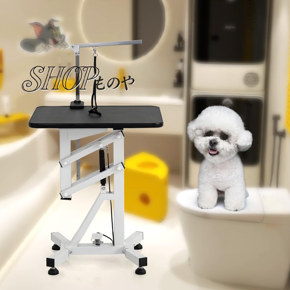 商品の説明【金属製デスク本体】テーブル本体は厚みのある金属でできており、より強く、変形しにくく、防水性と耐食性があります。 【格納式ブラケットデザイン - トリミングテーブルペット】テーブル本体は格納式デザインを採用しており、ニーズに応じて...