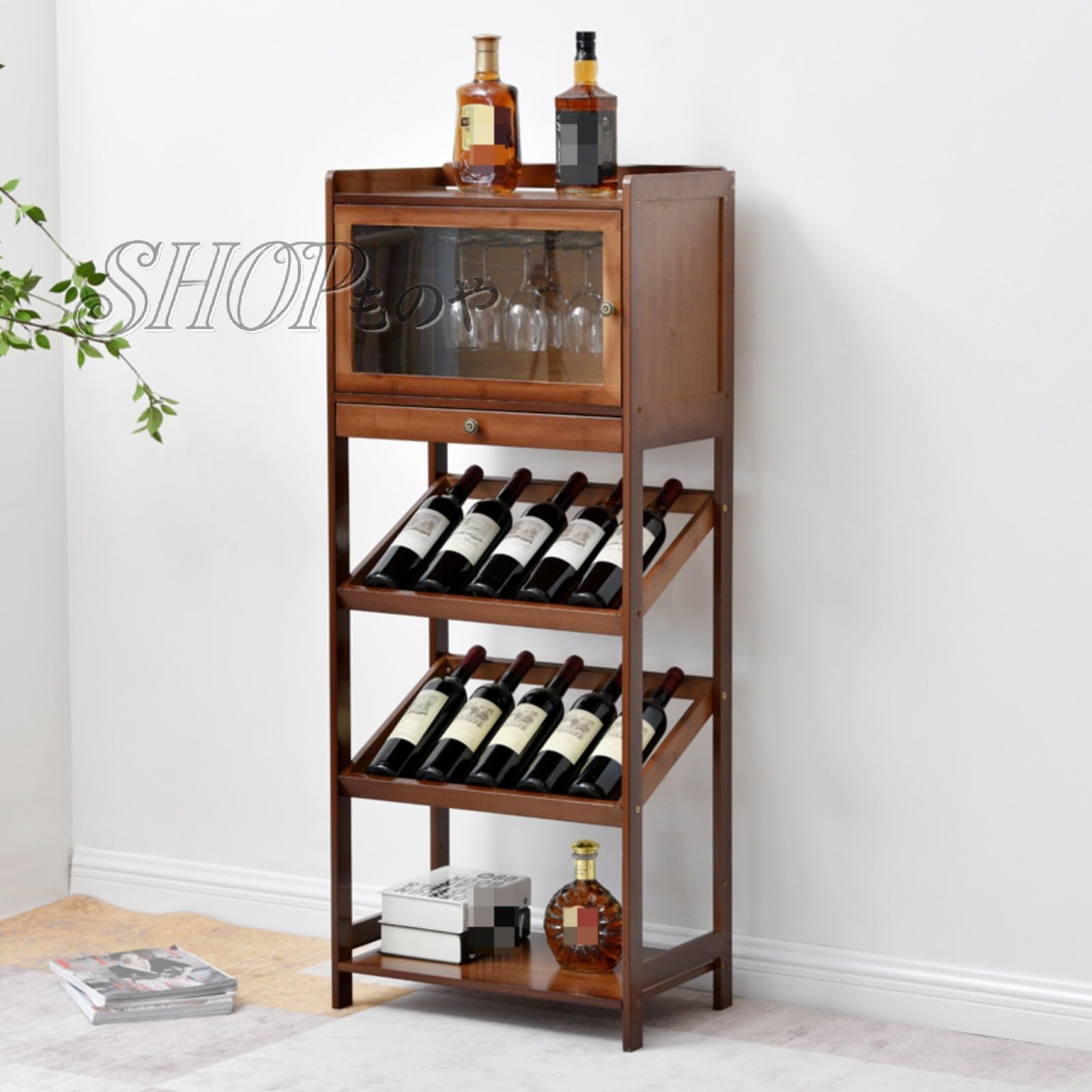 · 多機能デザイン：ワインバーキャビネットこのワインラックには、キャビネットドア付きモデルとキャビネットドアなしモデルを含むさまざまなオプションがあり、さまざまなユーザーのニーズを満たすために、キャビネットドア付きモデルとカップホルダーなし...