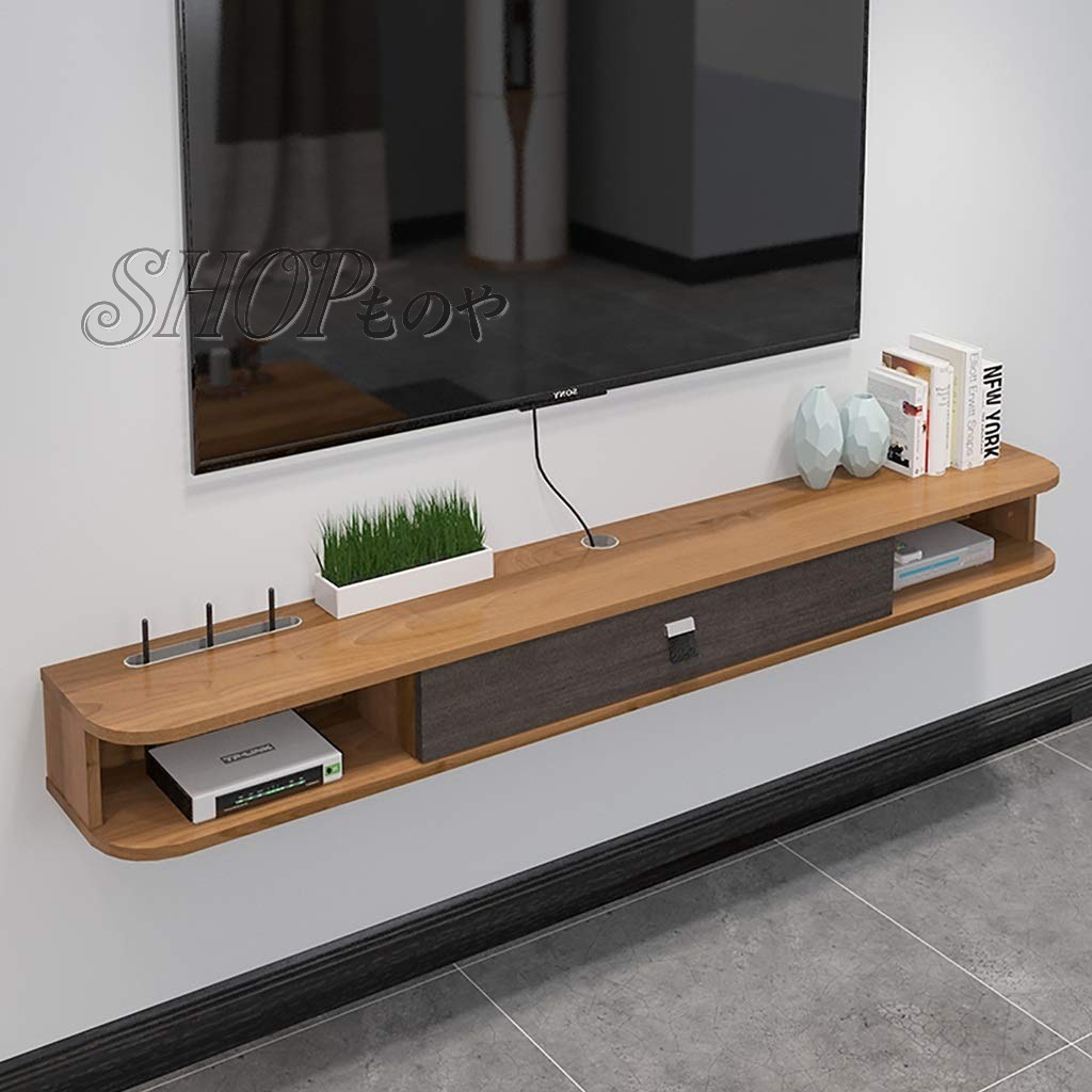 · 省スペースと十分な収納スペース：壁掛け式のTVシェルフは、限られた床面積を解放します。ケーブルボックス、セットトップボックス、CD、DVD、DVDプレーヤー、ゲーム機、プロジェクター、衛星放送など、小さな電子機器用の広い収納スペース、テ...