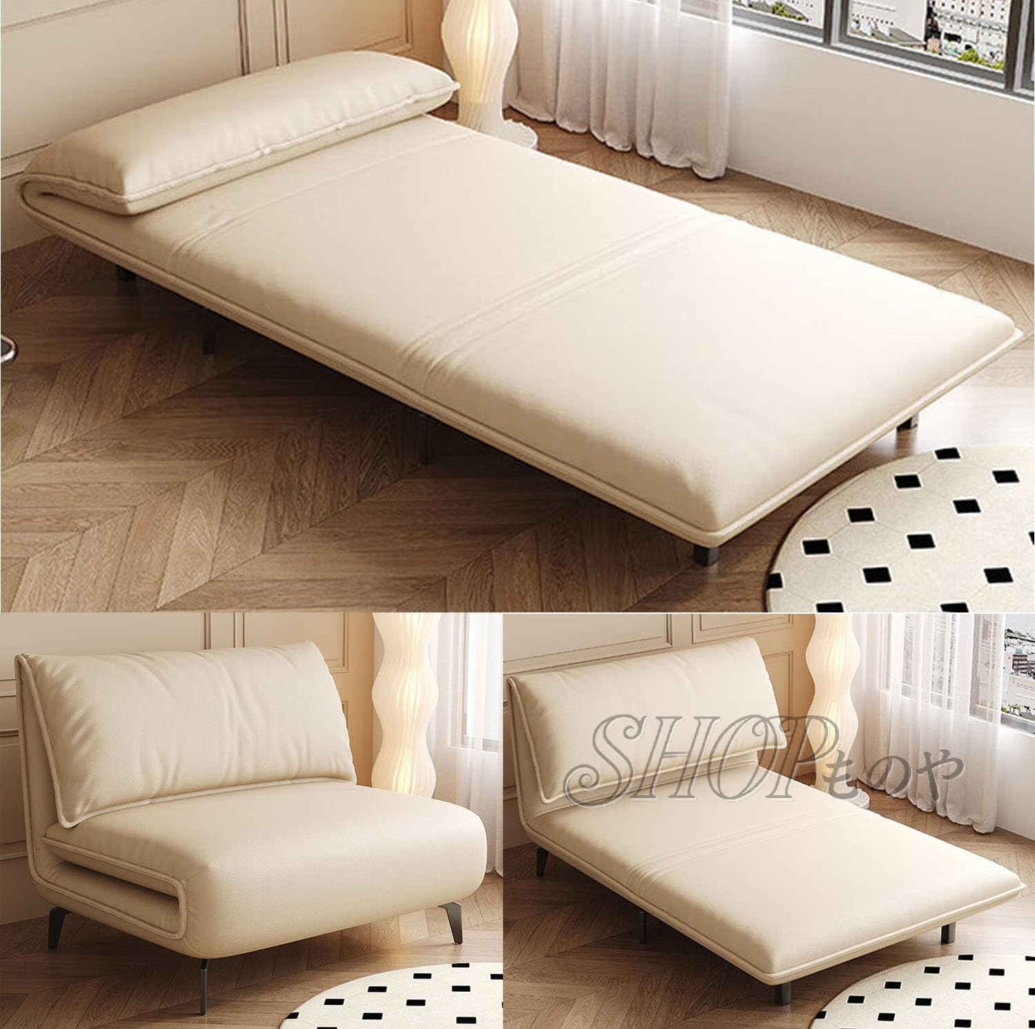 · 【1台3役の多機能デザイン】ソファとして、昼寝用カウチとして、そしてフルサイズベッドとして。コンパクトながら多機能で、急な来客時にも安心。ワンルームや書斎、ゲストルームに最適な省スペース設計です。· 【撥水防汚テクノロジー】表面に撥水加...