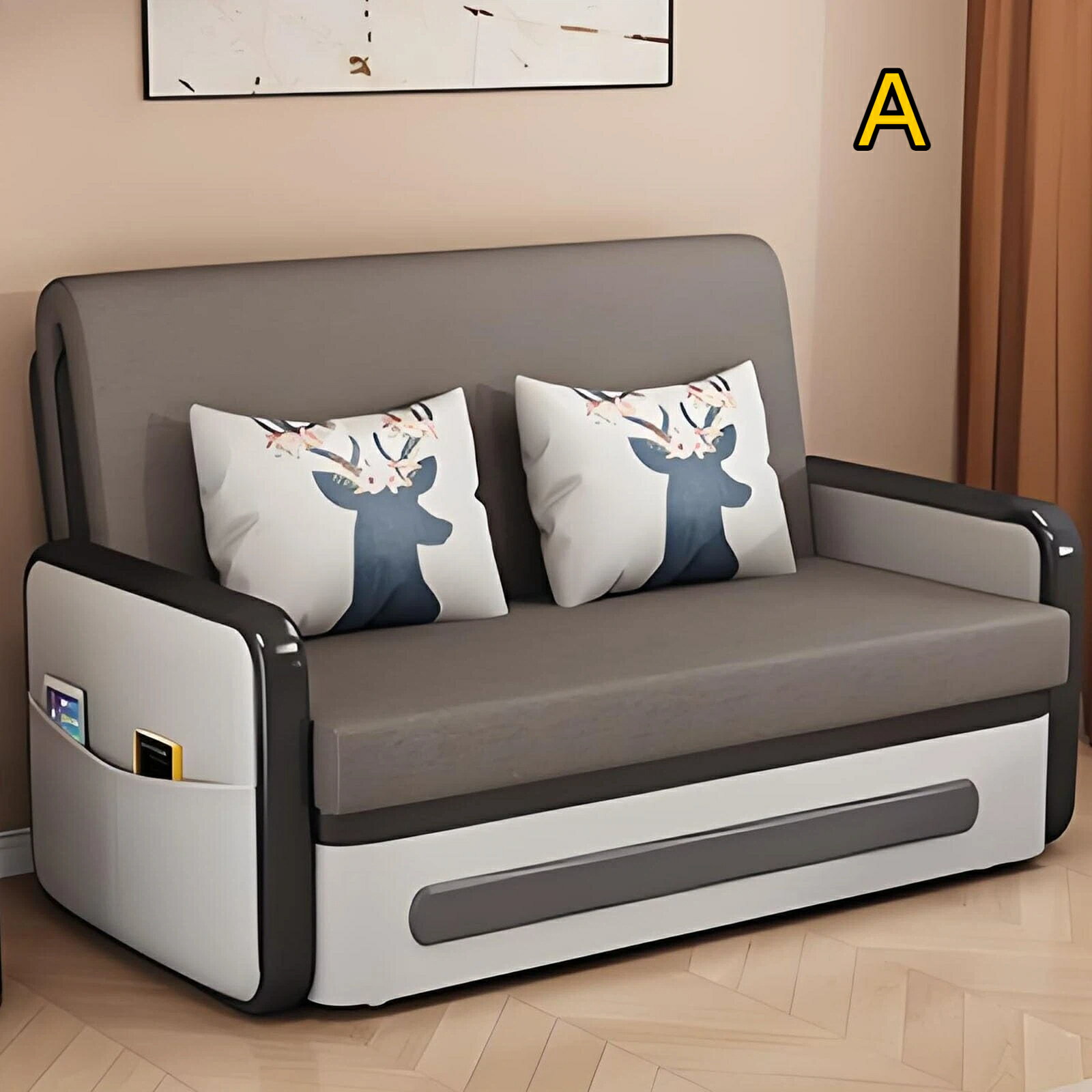 · 安定性と耐荷重性：これカウチスタイル厚みのある炭素鋼フレームと無垢材パネルを組み合わせることで、300kg以上の重量にも変形することなく耐えられます。安定感があり、ぐらつきません。7cmの高密度フォームは人間工学に基づいて設計されており...