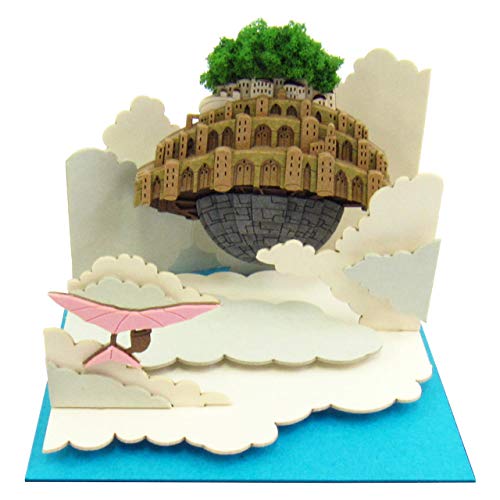 さんけい スタジオジブリmini 天空の城ラピュタ 天空に浮かぶラピュタ ノンスケール ペーパークラフト MP07-20 難易度:★ 参考製作時間:2時間 本体サイズ :ミニチュア部サイズ:W54×D54×H46mm前後、パッケージサイズ:...