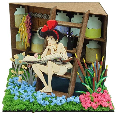さんけい スタジオジブリmini 魔女の宅急便 魔女の薬草庫 ペーパークラフト MP07-121 繊細にレーザーカットされた硬質紙を貼り重ねて組立てるだけで、塗装する必要もなく可愛いミニチュアが作れます。 組立レベル:★★ 組立所要時間:2...