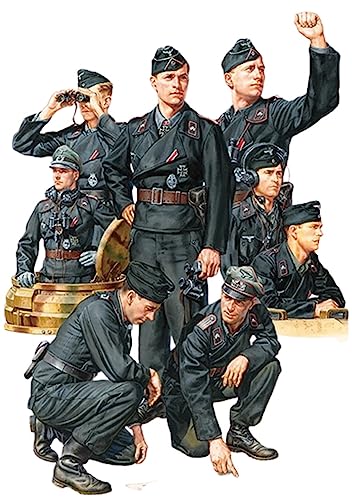 タミヤ(TAMIYA) 1/35 ミリタリーミニチュアシリーズ No.354 ドイツ国防軍 戦車兵セット プラモデル 35354 組み立て塗装が必要なプラモデル。 別途、工具、塗料等が必要。 1/35スケール プラフィギュア8体セット 【J...