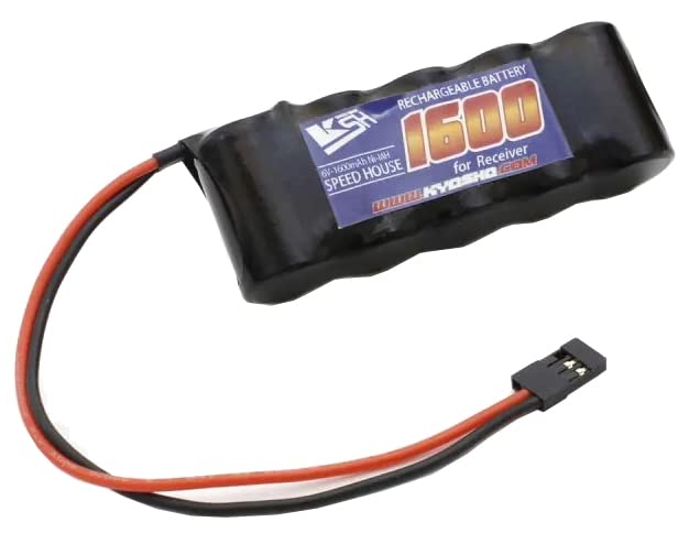 京商(Kyosyo) SPEED HOUSE Ni-MH (ニッケル水素) バッテリー 6V-1600mAh RX用 (受信機用) /ストレート型 71352 5セル (6V)の受信機電源用のストレートパック。 専用充電器は同SPEED H...