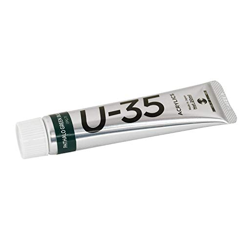 ターナー色彩(Turner Color) U-35アクリリックス フタログリーン(ブルーシェード) 20ml UA020540 容量:20ml 色名:フタログリーン(ブルーシェード) 乾燥時間:指触(5分〜15分) 完全乾燥(1日以上) 塗...