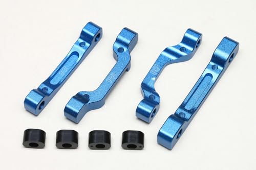 ヨコモ (YOKOMO) サスマウントセット (ブルー)RS1.0/RS2.0用 アルミ製 RS-301AS RS シリーズに共通で使えるアルミ製サスマウントです。 基本的には標準と同じ車幅になるような設計ですが、リヤ後側のマウントは削り出...