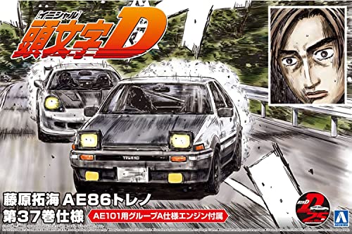 青島文化教材社(AOSHIMA) 頭文字D No.6 藤原拓海 AE86トレノ 第37巻仕様 1/24スケール プラモデル (C)しげの秀一/講談社 (R)KODANSHA 組み立て塗装が必要なプラモデル。 別途、接着剤や工具、塗料等が必要...