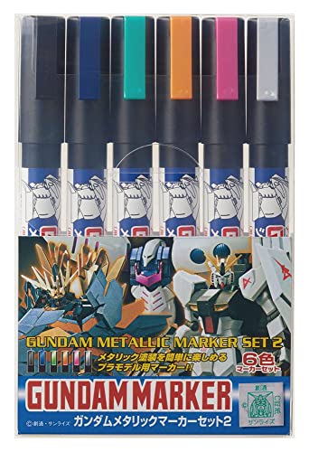 GSI クレオス(GSI Creos) GSIクレオス ガンダムマーカー AMS125 ガンダムメタリックマーカーセット2 パッケージ重量:0.1kg 6本セット 対象年齢: 大人 商品モデル番号: GNZ-GMS-125 【JANコード】...