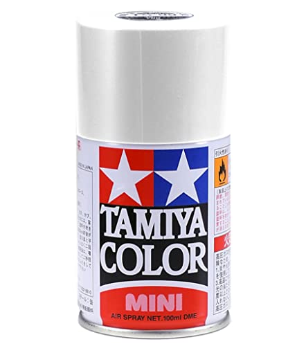 タミヤ(TAMIYA) スプレー TS-7 レーシングホワイト 模型用塗料 85007 正味量:100ml 手頃な量とサイズで使いやすいスプレーカラー 用途：プラスチックモデル、模型、工作、硬質プラスチック、木、金属 合成樹脂塗料 ※表示さ...