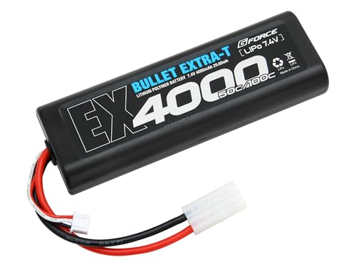 ジーフォース (G-Force) Bullet Extra-T 7.4V 4000mAh 50C ストレートパック型リポバッテリー 日本正規品 GFG013 出力特性を磨いた最新セルを採用。 あらゆるシャーシに搭載可能なマイティ サイズ。 ...