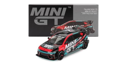 サンリッチ (Sunrich) MINI GT 1/64 Hyundai アイオニック 5N MINI GT RS-01T 東京オートサロン 2025 (左ハンドル) 完成品 MGT01098-L MINI GT 1/64スケールミニカー。...