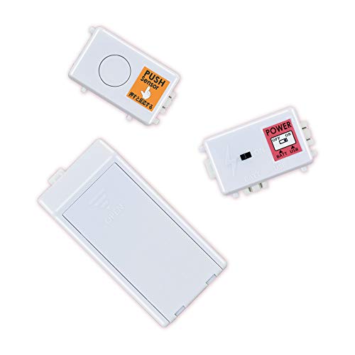 ELEKIT(エレキット) PIECE電源セット プログラミング的思考キット ZZ-03 このセットにはパワーモジュール、電池ボックス、プッシュセンサーが入っています。 パワーモジュール、電池ボックスがセットされていないPIECE(※)の電...