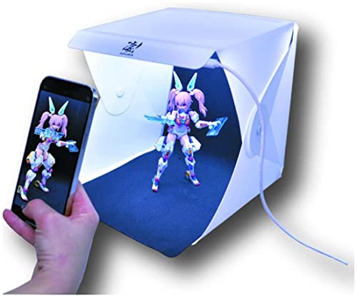 童友社 凄! ホビー用LED撮影スタジオS プレミアム ホビー用ツール 「凄!」シリーズの撮影スタジオ(ブース) 本体(スタジオ)サイズ:220×240×230mm LEDライト:40pcs(前後ダブルライン) USB給電コントローラ付き、...