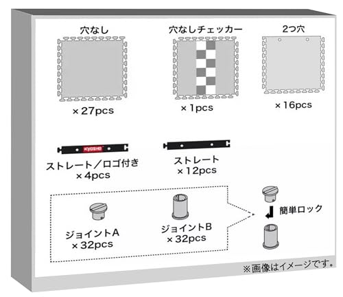 京商 (Kyosho) ミニッツカーペットトラック50 拡張セット (44pcs) 87212 87211 MINI-Z カーペットトラック50 ベーシックセットと併用して使用するパーツセットです。 【JANコード】454856551690...