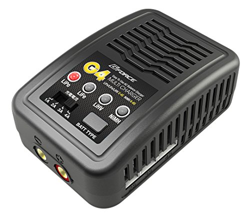 ジーフォース G4 MULTI CHARGER G0204 LiPo/LiFe/LiHV/NiMHバッテリー対応 急速AC充電器 充電電流をスライドスイッチで4段階(1A/2A/3A/4A)に切替可能 スライドスイッチとプッシュボタンのみの...