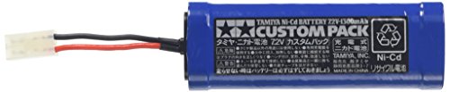タミヤ(TAMIYA) タミヤ ニカドバッテリー 7.2V カスタムパック 55085 RCの入門用として最適な、手頃な価格の走行用7.2Vバッテリーです。 十分な放電特性を持ち、容量は1300mAh。 540モーター搭載のマシンで約7分の...