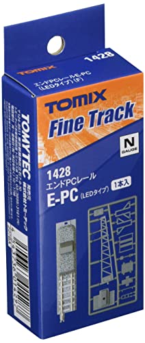 TOMIX Nゲージ エンドPCレールE-PC LEDタイプ (F) 1428 鉄道模型用品 トミックスの線路 (ファイントラック)エンドレール。 レール同士は簡単確実な接続。 砂利積みと制走堤というコンクリートの塊を配置したタイプ。 車止...