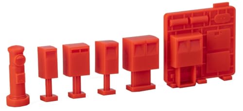 トミーテック (TOMYTEC) TOMIX Nゲージ 郵便ポストセット ジオラマ用品 3584 郵便ポストが登場!静岡県の「郵便ポストプラモニュメント」も入った6種類入り! 1号 (丸形)×4、1号 (角型)×4、8号×4、10号×4、1...