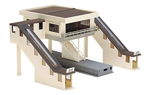 トミーテック(TOMYTEC)TOMIX Nゲージ 橋上駅舎 近代型 4033 鉄道模型用品 駅舎本体と階段部分はスナップ式になっているので、延長や階段の向きを変えることも可能。 島式ホーム、対向式ホームに使用。 分解して建物照明ユニットの...