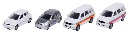 カトー (KATO) Nゲージ 営業車セット1A ジオラマ用品 23-654A レイアウトを引き立てるNゲージサイズのミニカーに、営業車が登場。 駅前や街中から住宅街、郊外まで場所を問わずに楽しめる自動車ラインナップで、ユニトラムやジオタウ...