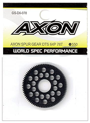 AXON SPUR GEAR DTS 64P 78T GS-D6-078 アクソンスパーギヤDTSシリーズは、妥協なく高次元でローフリクションを追求し、EPR、F1ツーリングカーなどの全ての電動オンロードカーでの使用を可能とするデザインで誕...