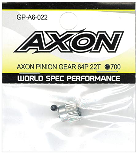 AXON ピニオンギヤ 64P 22T GP-A6-022 ピニオンギヤはモーター出力を駆動トラクションとして伝えるために非常に重要なアイテムです。 アクソンピニオンギヤはギヤ歯形状はもちろん、ピニオンギヤの回転時の「揺れ」に左右するギヤ重...