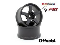 SSR GT GTF01 オフセット4 FLAT BLACK(2pcs) RC-ARTのラジコンパーツです。 【JANコード】4582302468871 【状態】新品 【発送】1〜2営業日で発送（休業日除く）