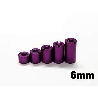 RC-ART 6mm両メネジスペーサー(アルミ・パープル) ART2573 - 【JANコード】4582302472519 【状態】新品 【発送】1〜2営業日で発送（休業日除く）