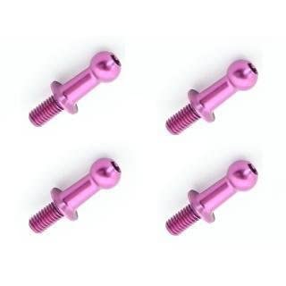 ジュラルミンφ4.8ピロボール (4個) L=8mm×N=6mm パープル - 【JANコード】4582387282706 【状態】新品 【発送】1〜2営業日で発送（休業日除く）