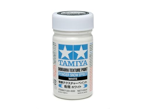 タミヤ(TAMIYA) メイクアップ材シリーズ No.120 情景テクスチャーペイント (粉雪 ホワイト) 100ml 模型用塗料 87120 メイクアップ材シリーズ さらさらした雪の表現が楽しめる情景製作のための水性塗料 雪のシーンを作る...
