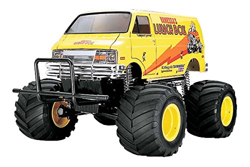 タミヤ (TAMIYA) 電動RCカーシリーズ No.347 1/12RC ランチボックス 電動ラジオコントロール 58347 ぐんとリフトアップされたボディとビッグタイヤの組み合わせ。 アメリカで人気のカスタムバンをイメージしたフォルムと...