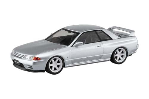 青島文化教材社(AOSHIMA) 楽プラ スナップキット No. 14CU-SS ニッサン R32スカイラインGT-R カスタムホイール(スパークシルバー) 1/32スケール 色分け済みプラモデル 日産自動車（株）申請中 【JANコード】4...