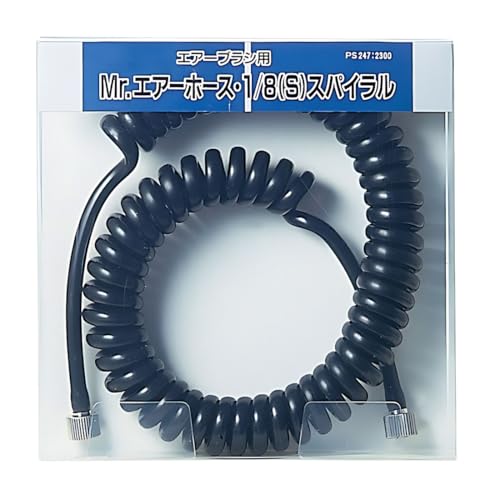 GSIクレオス Mr.エアーホース・1/8 (S)スパイラル ホビー用塗装用具 PS247 模型用塗装用具 エアブラシ塗装用コンプレッサーアクセサリー 軟質ウレタン製のスパイラルエアーホース 【仕様】●ホース径 : 6.0mm●口金 : 1...
