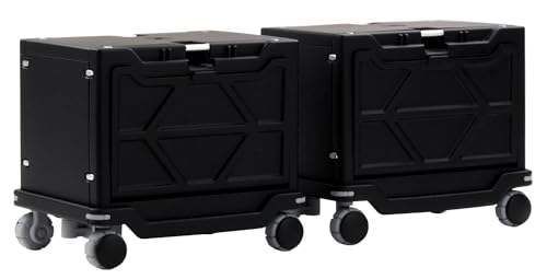 キャビコ HAKOBU/CART&CONTAINER 2pack set (ハコブ/カート＆コンテナ 2パックセット) ブラックVer. 全長約71mm 1/12スケール プラモデル MIM-021-BK (C)MARUTTOYS 組み立て...