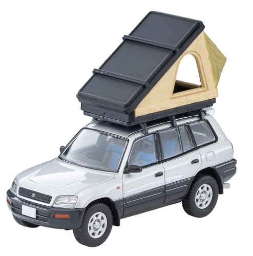 トミーテック (TOMYTEC) トミカリミテッドヴィンテージ ネオ 1/64 LV-N354c トヨタ RAV4J V 銀 テント、フィギュア付 完成品 334422 RAV4という名のスポーツ。 キャンプシーンに最適な、ルーフトップテン...