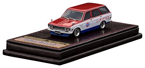 ignition model 1/64 ダットサン Bluebird (510) Wagon Red/White/Blue 完成品 ignition model 1/64スケールミニカー。 レジンモデル。 前期型ダットサン ブルーバード51...