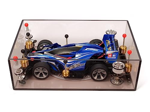 タミヤ(TAMIYA) ミニ四駆特別企画 ミニ四駆 チェックボックス (全長・最大幅) 95280 ミニ四駆の全長と最大幅がタミヤ公認競技会の規則に合っているかどうかを簡単にチェックできるボックス 本体はスモークカラーのアクリル製、底にミニ...