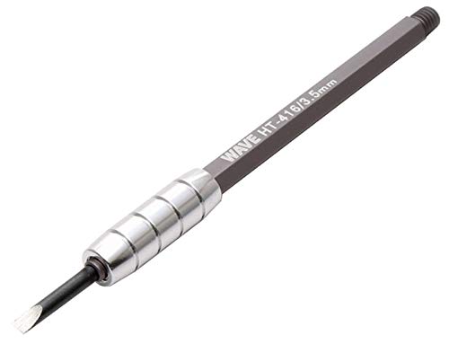 ウェーブ HG 細幅彫刻刀 平刀 刃幅3.5mm HT-416 刃幅:3.5mm。 刃先形状は彫刻作業に使いやすい平刀 (両刃) グリップは刃幅ごとに別色のアルマイト仕上げ。 【JANコード】4943209384167 【状態】新品 【発送...