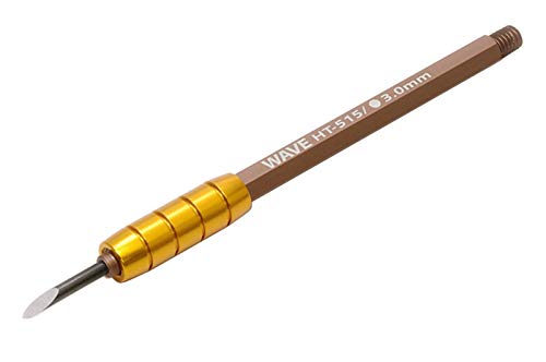 ウェーブ HG 細幅彫刻刀 丸刃 刃幅3.0mm HT-515 刃幅:3.0mm。 刃先形状は彫刻作業に使いやすい丸刃 (片刃) グリップは刃幅ごとに別色のアルマイト仕上げ。 【JANコード】4943209385157 【状態】新品 【発送...