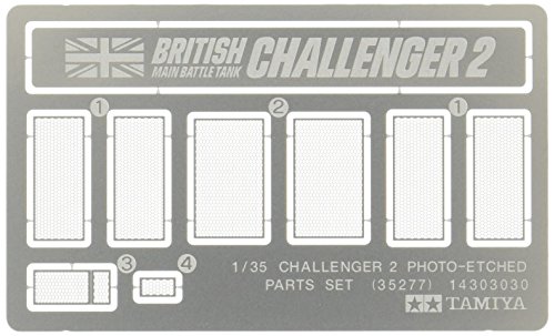 タミヤ 1/35 ミリタリーミニチュアシリーズ No.277 イギリス陸軍 主力戦車 チャレンジャー2用 エッチングパーツセット プラモデル用パーツ 35277 プラモデル本体は含まれません。 組み立てには別途工具等が必要。 【JANコード...