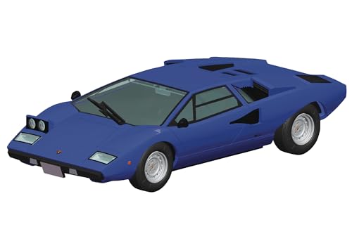 青島文化教材社(AOSHIMA) 1/32 ザ・スナップキットシリーズ ランボルギーニ カウンタック LP400 ブルー 色分け済みプラモデル 20-E The "Lamborghini" and "Lamborghini Bull and...