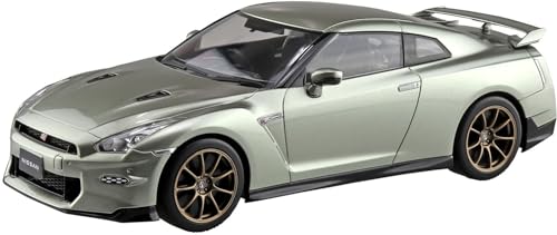 青島文化教材社(AOSHIMA) 1/32 楽プラ スナップキット No.03-MJ ニッサン R35 NISSAN GT-R 2024 ミレニアムジェイド 色分け済みプラモデル 組み立て塗装が必要なプラモデル。 別途、工具等が必要。 1/...