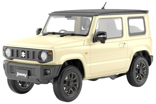 青島文化教材社(AOSHIMA) 1/24 楽プラ スナップカーシリーズ No.03-CI JB64 ジムニー 2018 シフォンアイボリーメタリック 色分け済みプラモデル (自動車) 組み立て塗装が必要なプラモデル。 別途、工具や塗料等が...