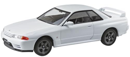 青島文化教材社(AOSHIMA) 1/32 楽プラ スナップキット No.14-CW ニッサン R32 スカイライン GT-R クリスタルホワイト 色分け済みプラモデル (自動車) 組み立て塗装が必要なプラモデル。 別途、工具等が必要。 【...