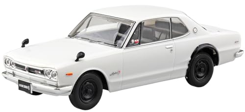 青島文化教材社(AOSHIMA) 1/32 楽プラ スナップキット No.16-WH ニッサン C10 スカイライン 2000GT-R ホワイト 色分け済みプラモデル (自動車) 組み立て塗装が必要なプラモデル。 別途、工具等が必要。 1/...