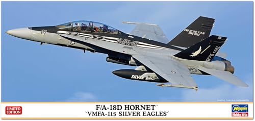ハセガワ 1/72 アメリカ 海兵隊 F/A-18D ホーネット VMFA-115 シルバーイーグルス プラモデル 02497 (飛行機) 組み立て塗装が必要なプラモデル。 別途、接着剤や工具、塗料等が必要。 1/72スケール未塗装プラスチ...