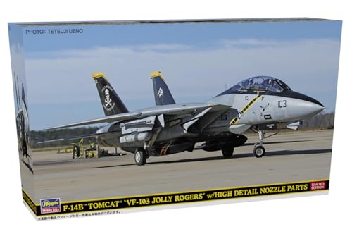 ハセガワ 1/72 アメリカ F-14B トムキャット “VF-103 ジョリーロジャース” w/ハイディテール ノズルパーツ プラモデル SP673 (飛行機) 組み立て塗装が必要なプラモデル。 別途、接着剤や工具、塗料等が必要。 1/7...
