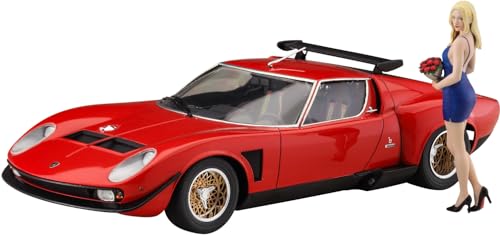 ハセガワ 1/24 ランボルギーニ イオタ SVR w/ガールズフィギュア プラモデル SP679 (自動車) 組み立て塗装が必要なプラモデル。 別途、接着剤や工具、塗料等が必要。 1/24スケール未塗装プラスチック組み立てキット 新規3D...
