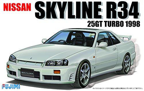 フジミ模型 1/24 インチアップシリーズ No.124 ニッサン R34 スカイライン25GT ターボ1998 プラモデルID124 組み立て塗装が必要なプラモデル。 別途、工具、塗料等が必要。 1/24スケール 商品モデル番号: ID-...